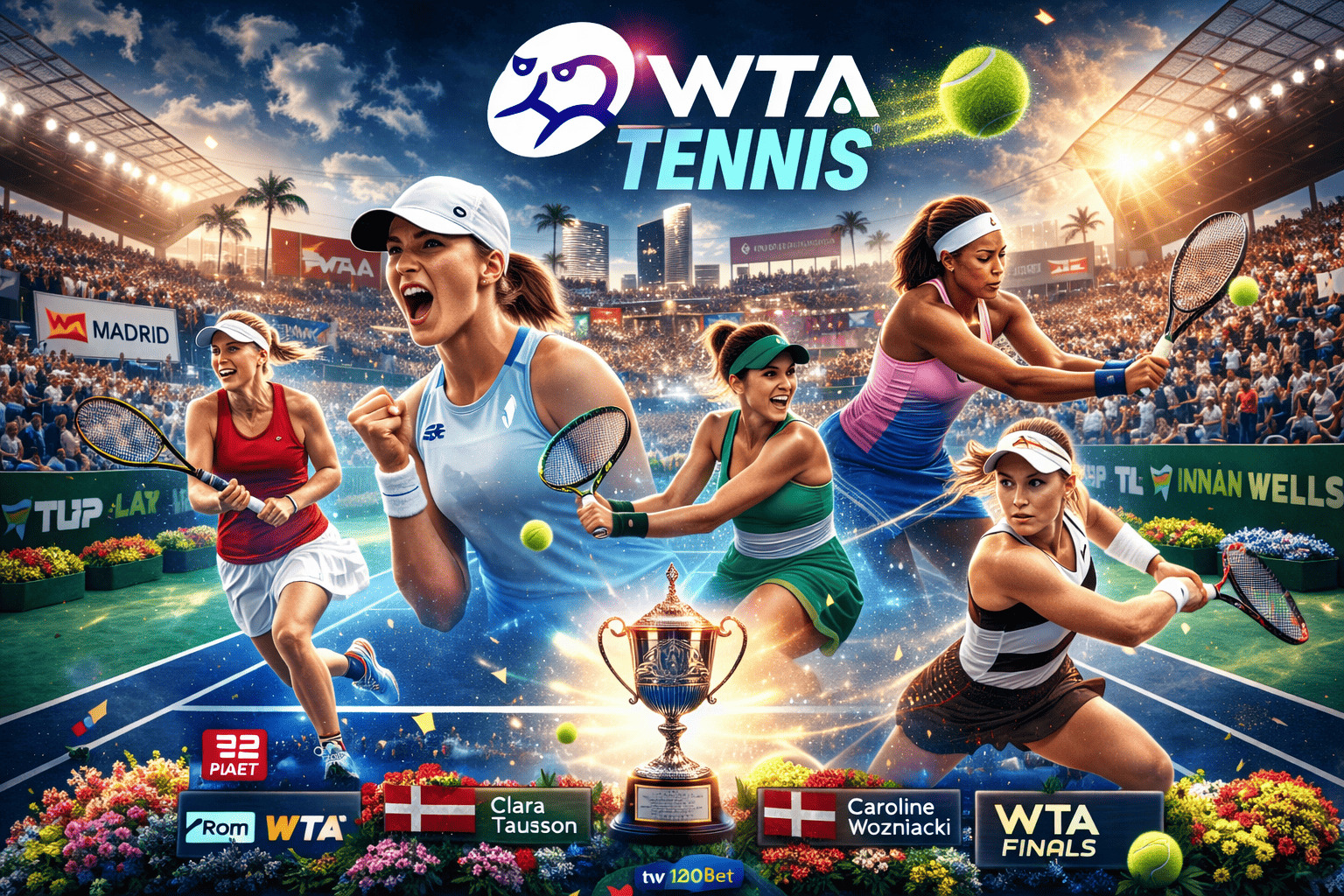 WTA Tennis i dag på TV og stream | Se WTA Tennis live